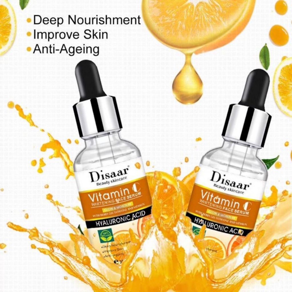 Disaar-serum Vitamin c, Hyaluronic Acid Dry Skin All Skin Types Oil ...