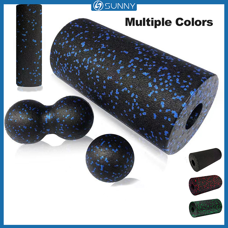 SunnyFit 4 in 1 Foam Roller Set Hollow Yoga Roller EPP Massage Ball ...