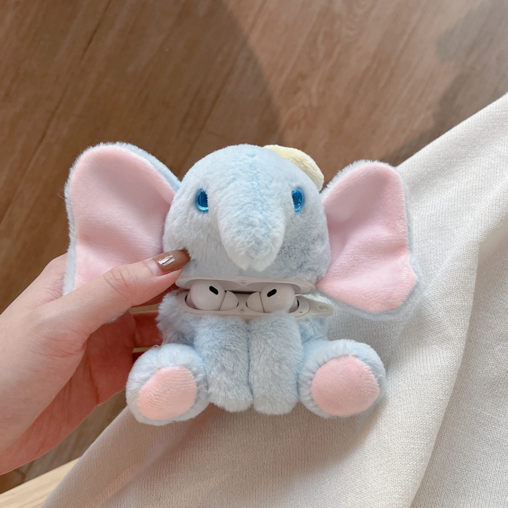For airods pro 2nd gen 1 2 pro 3 case Cute Dumbo plush toy airpods ...