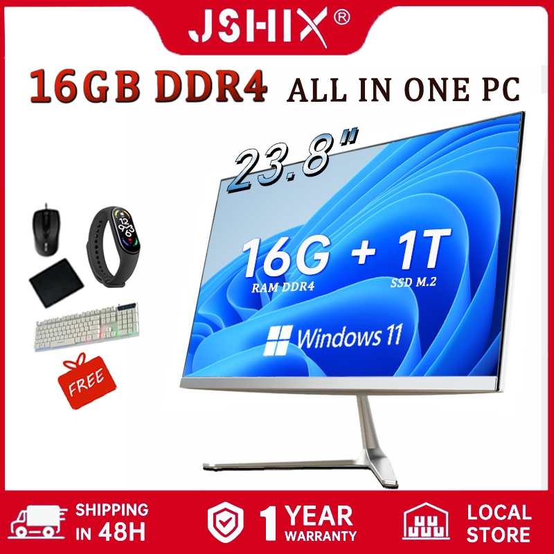 JSHIX All-in-one PC Intel Celeron N5095 processor DDR4 16GB RAM 256GB ...