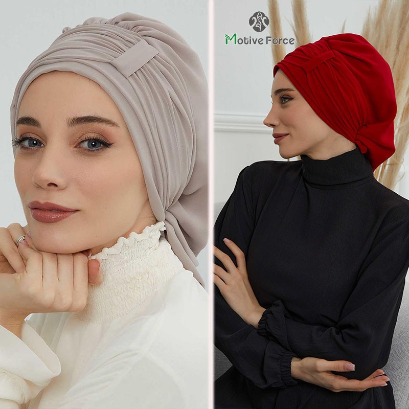Turban for Women Muslim Premium Easy Use Instant Shawl Hijab | Shopee ...