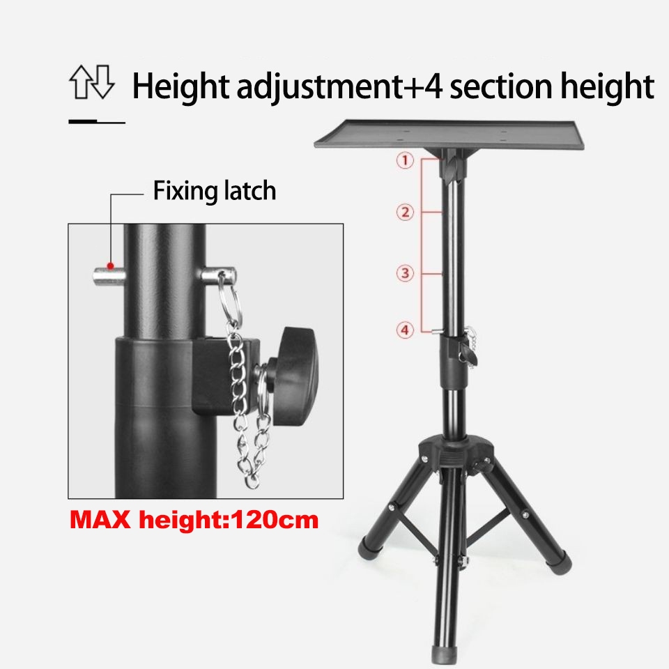 Projector Stand Tripod Foldable Laptop Tripod Laptop Stand Speaker ...