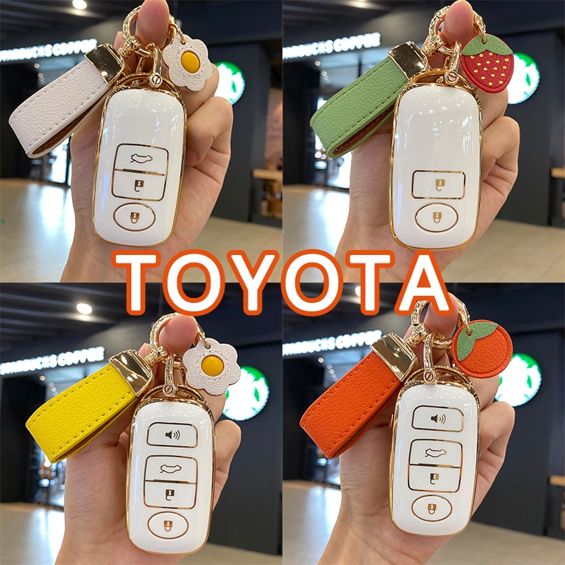 Toyota vios key cover Cute 2023 2022 car key cover vios Accessories ...
