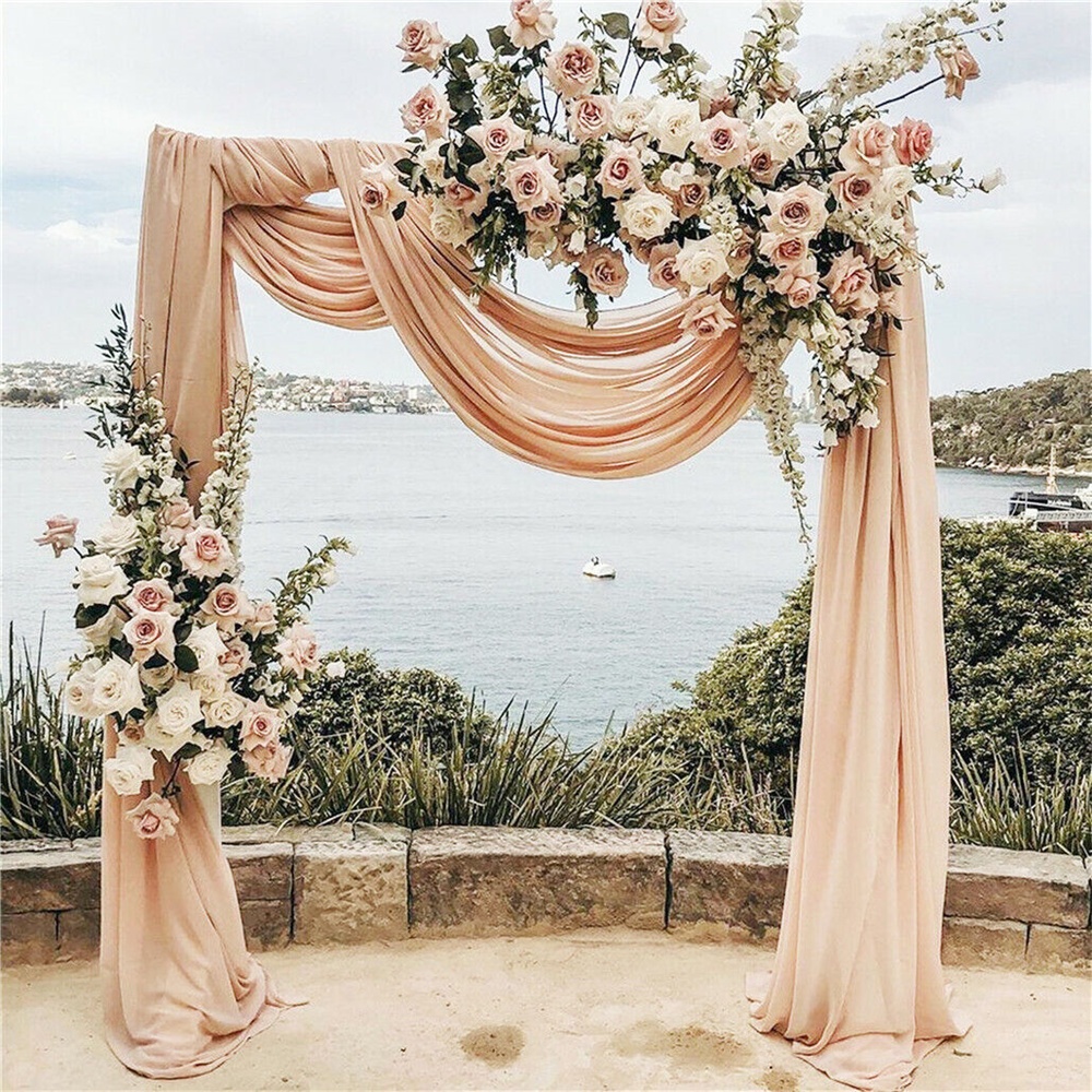 3M Adjustable Wedding Arch Stand Iron Backdrop Stand Pipe Frame Mall ...