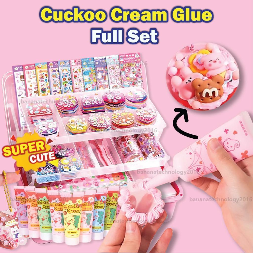 Full set of Cream Guka Sticker Set Cream Glue Deluxe Edition for Girls ...