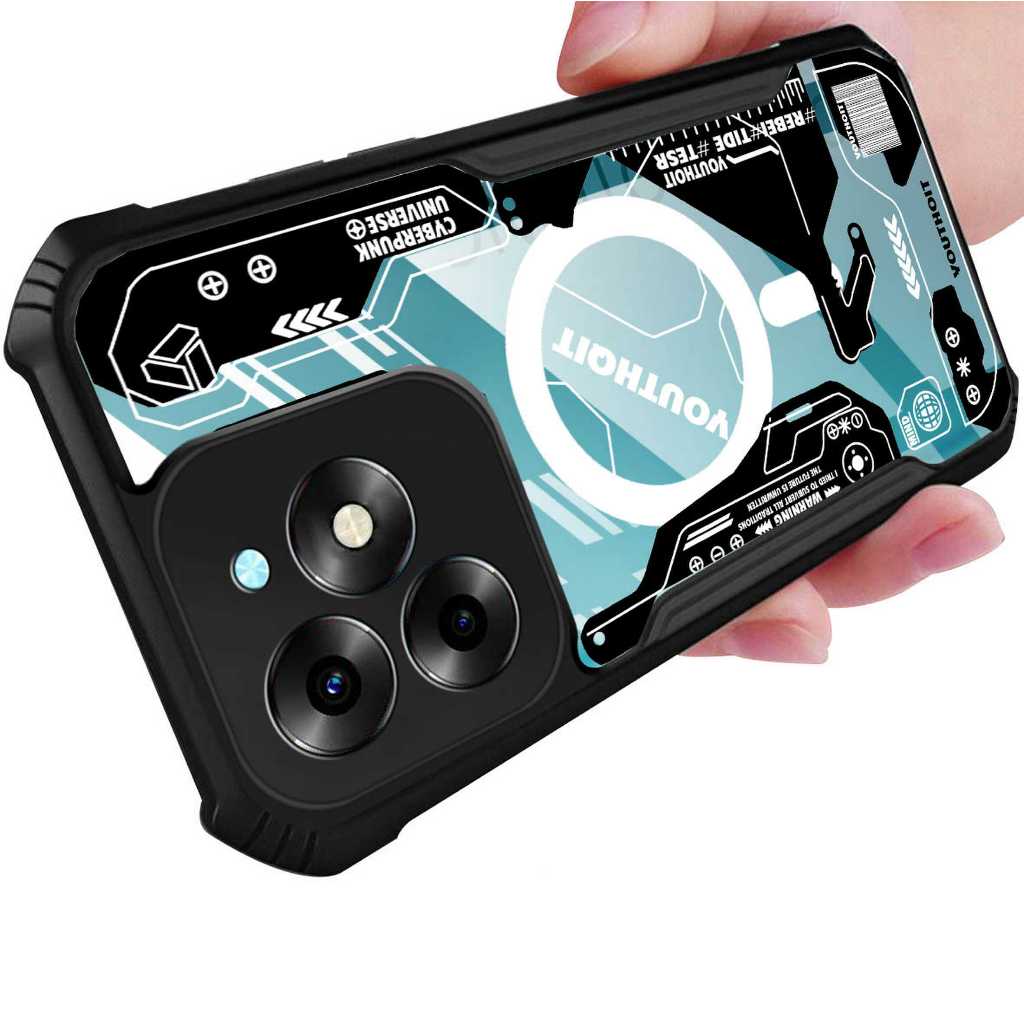 Acrylic Phone Casing Xiaomi POCO C65 Redmi 13C 12A Trendy Brand Case Metaverse Cover | Shopee ...