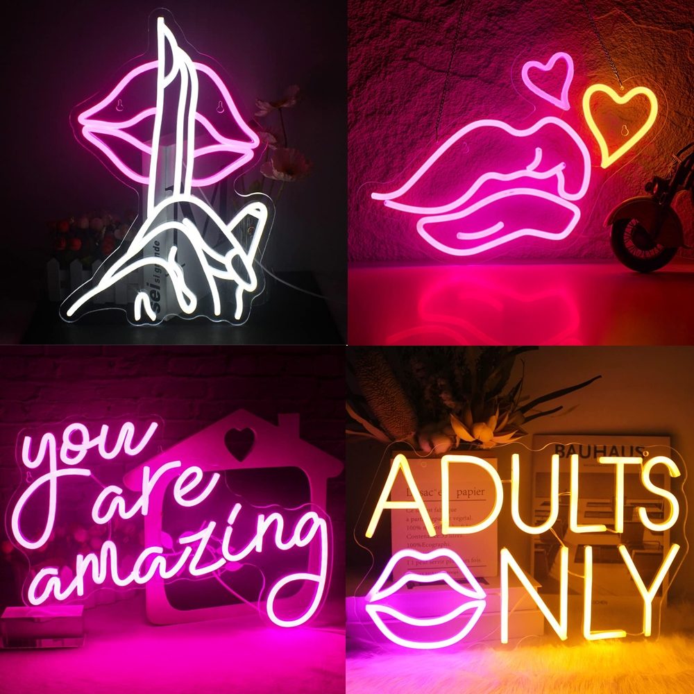 You Are Amazing Neon Sign Light LED Lips Neon Sign for Wall Decor Led ...