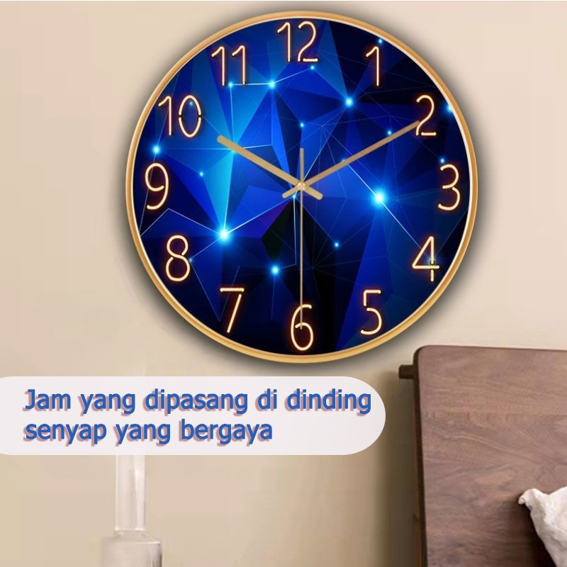 jam dinding besar Jam Kuarsa Tianshuo Jam Dinding Senyap Ruang Tamu ...
