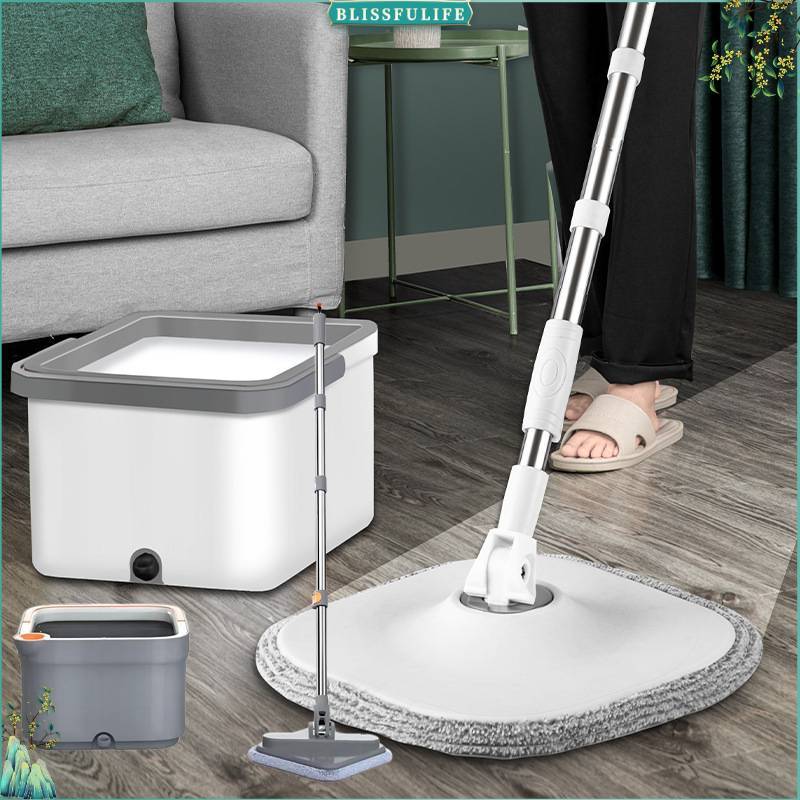 Wet Dry Mop Bucket Set Magic Rotating Mop Self-cleaning Mop 2 In 1 Flat ...