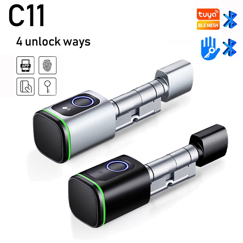 Smart Electronic Door Lock Bluetooth smart Cylinder Core Manange in APP ...