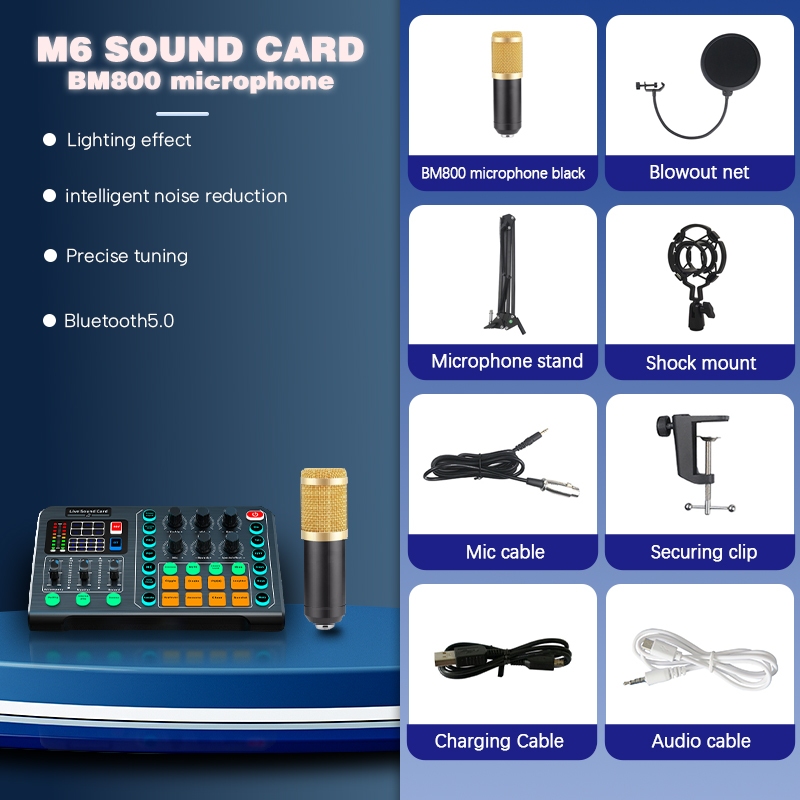 [Local Stock] BM800 Microphone Recording Kits Studio Condenser ...
