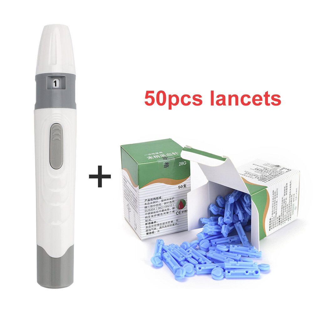 Lancing Device Blood Collection Pen + Lancet Diabetes Monitor Suger ...