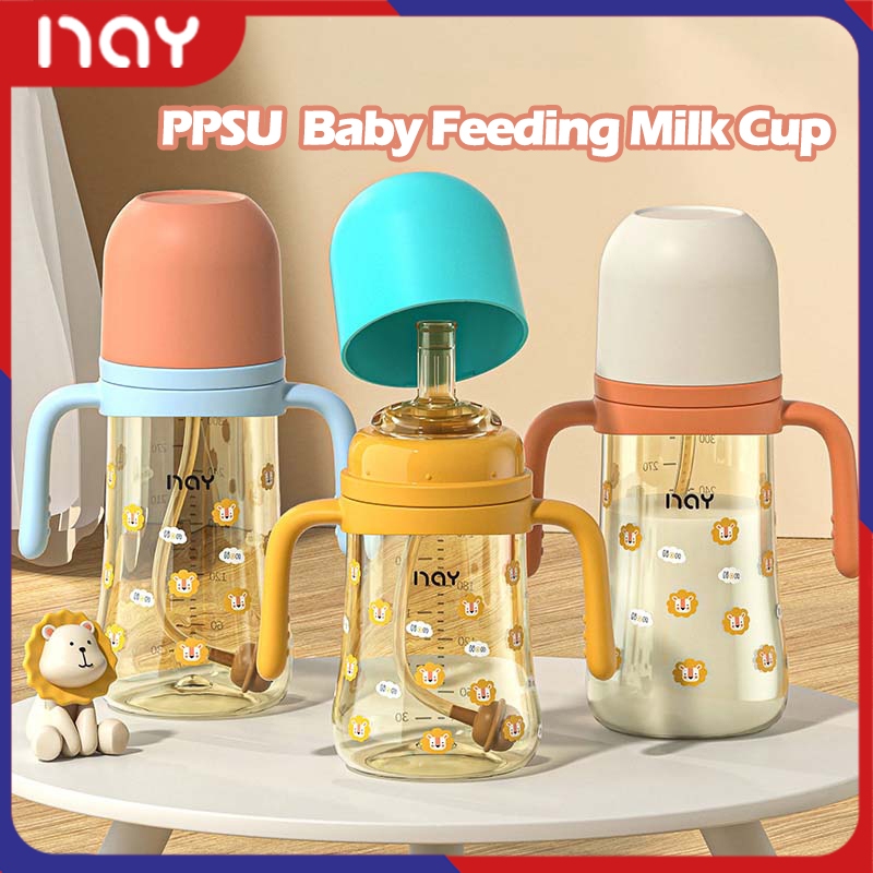 【300ml PPSU Bottle】Baby PPSU Feeding Bottle Wide Neck Little Lion Colorful Style Milk Bottle ...