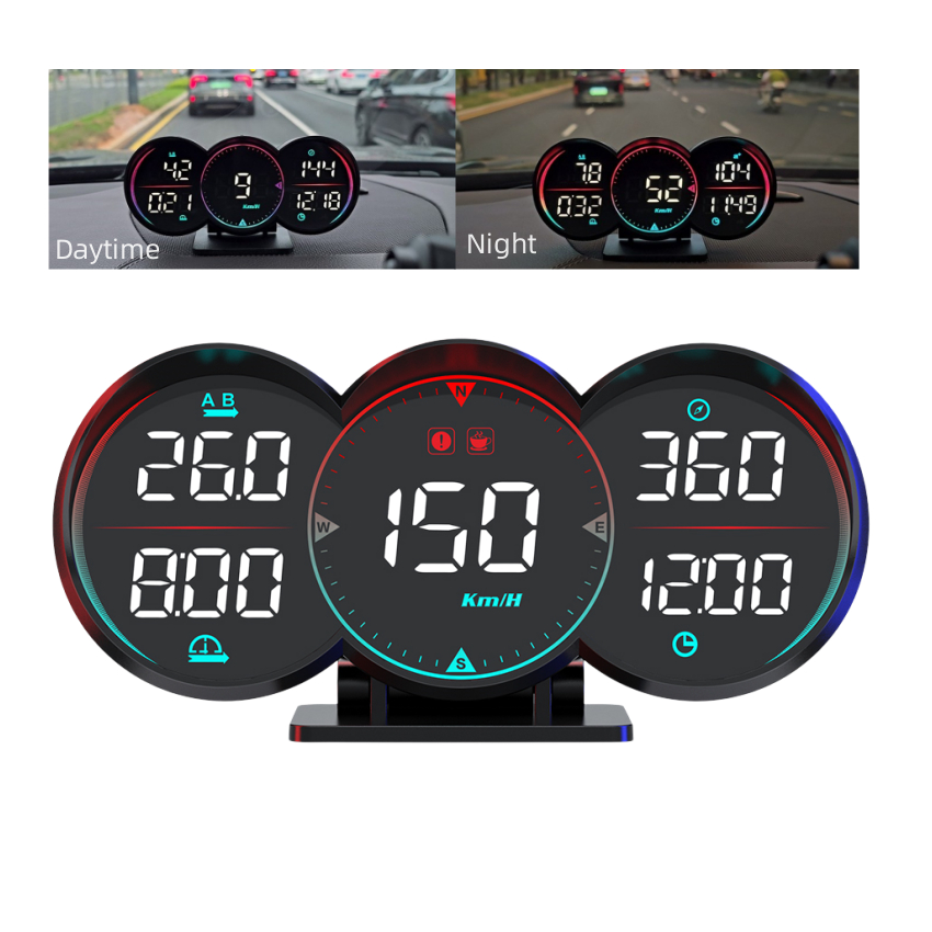 Universal G17 Car HUD GPS Head up Display Speedometer Driving Distance ...