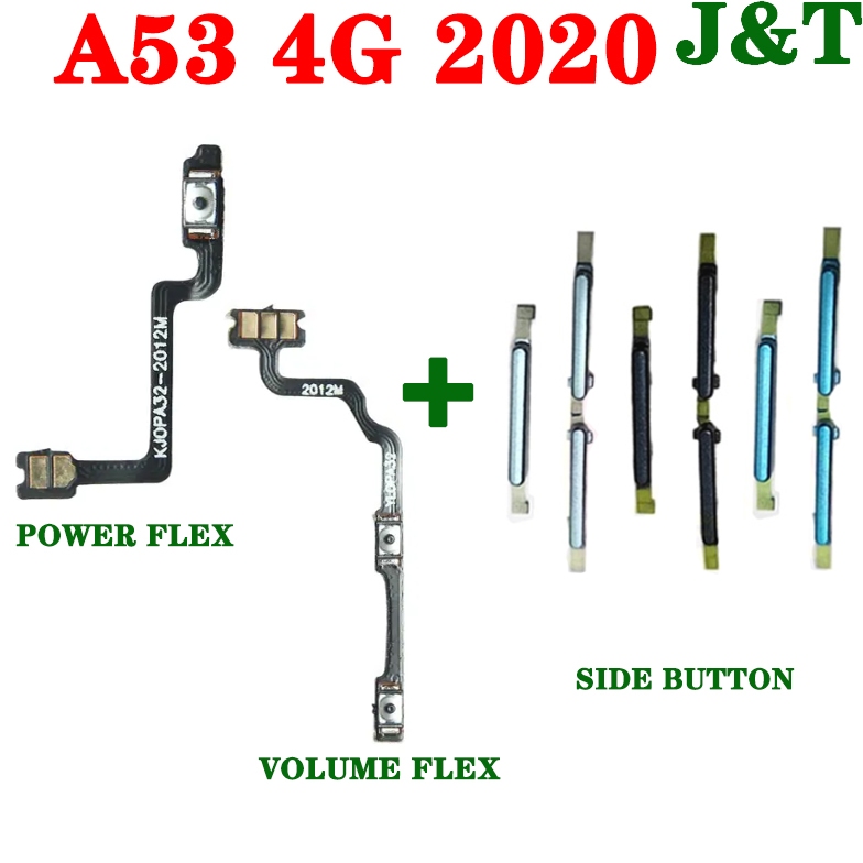 Power Volume button flex for OPPO A53 2020 4G On Off switch buttons ...