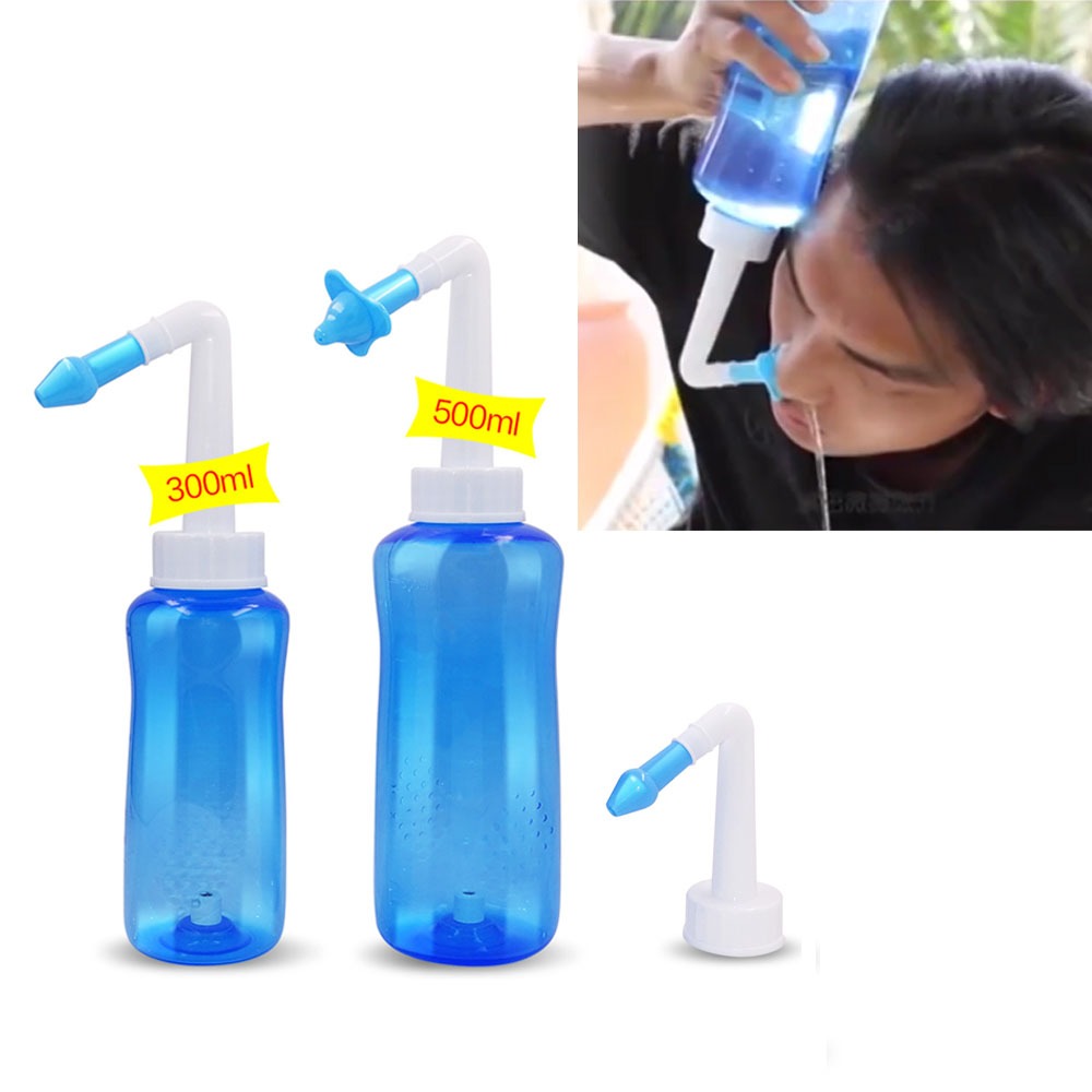 SaLorie 300ml/500ml Nose Wash Bottle Automatic Valve & Allergies Relief ...
