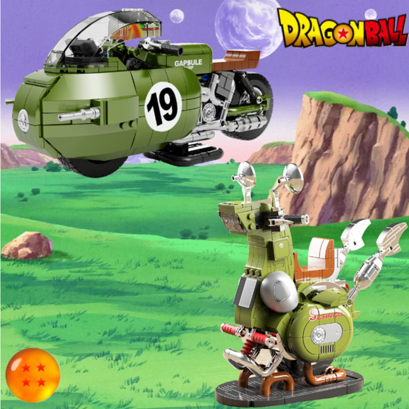 [Ready Stock] Mini Block Dragon Ball Collection Motorcycle 585Pcs ...