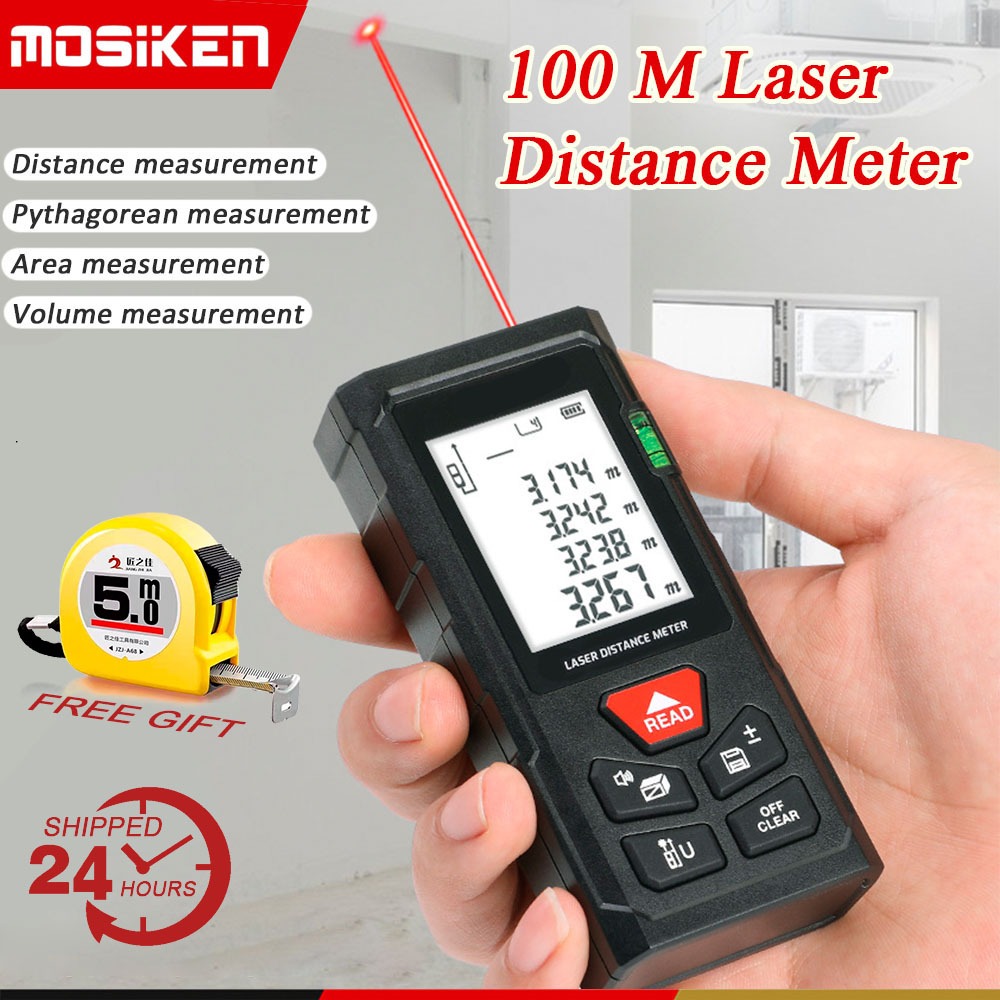 40M/100M Laser Measurement Laser Distance Meter Range Finder Infrared ...