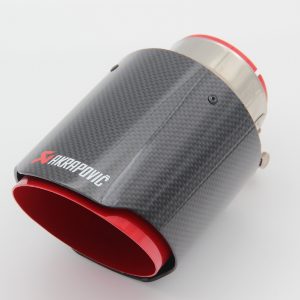 Akrapovic Car Glossy Carbon Fibre Muffler Exhaust System Muffler Pipe ...