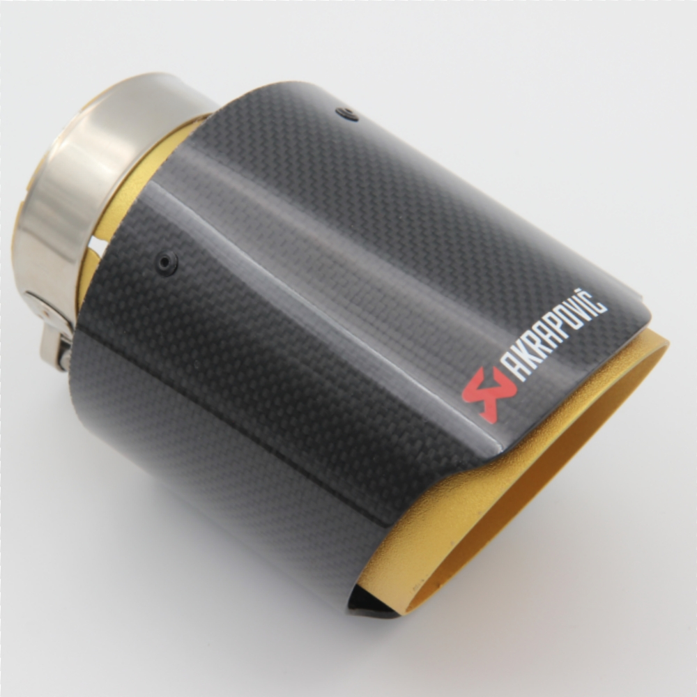 Gold Akrapovic Forged Carbon Fiber Exhaust Pipe with Golden Stainless ...