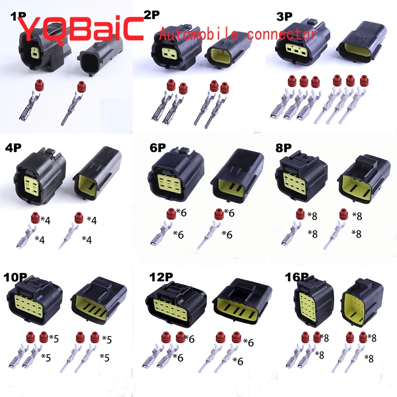 1 2 3 4 6 8 10 12 16 Pin Denso Auto Waterproof Connector Electrical ...