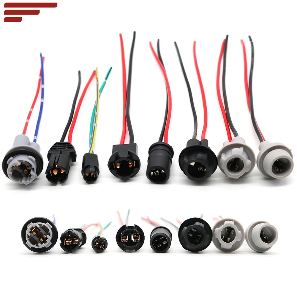1pcs T10 W5W T5 T15 Soft Bulb Holder Adapters Cable LED Bulb Connector ...