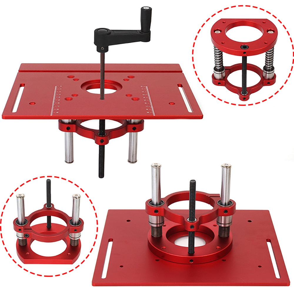 Woodworking Router Table Insert Plate Lift Base Router Lift For 65mm ...