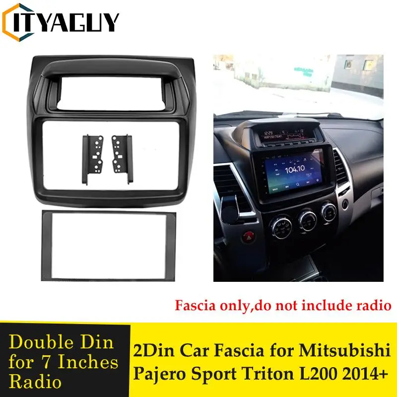 2 Din Radio Frame DVD Stereo Panel Dash Mounting Installation Trim Kit ...