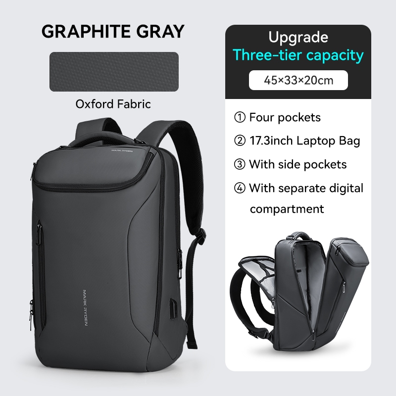 MARK RYDEN Travel Backpack Men Laptop Bagpack (17") | Shopee Malaysia