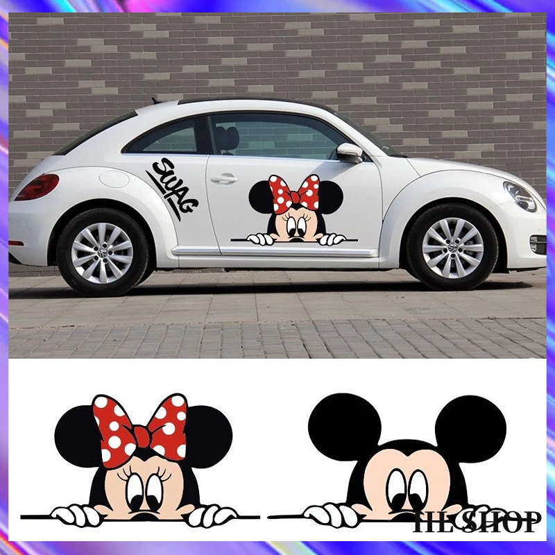 HL Cute Mickey and Minnie car stickers, car beauty modification ...