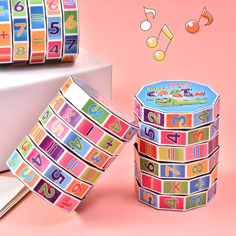 Cylindrical Plastic Rubik's Cube Children's Digital Rubik's Cube Puzzle ... Cylindrical Plastic Rubik's Cube Children's Digital Rubik's Cube Puzzle ...