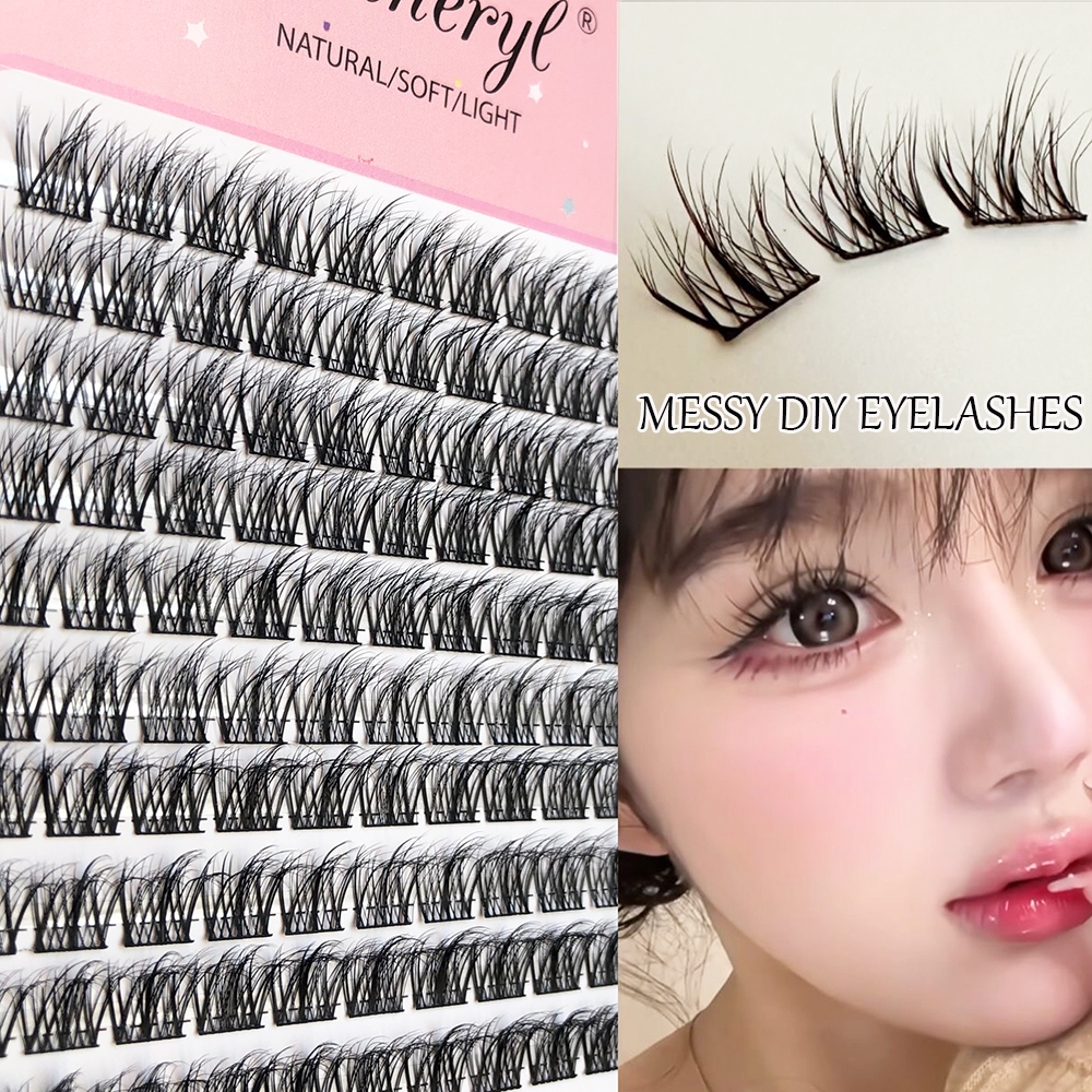 Lvcheryl New Messy Segmented False Eyelashes Extension Reusable Mixed ...