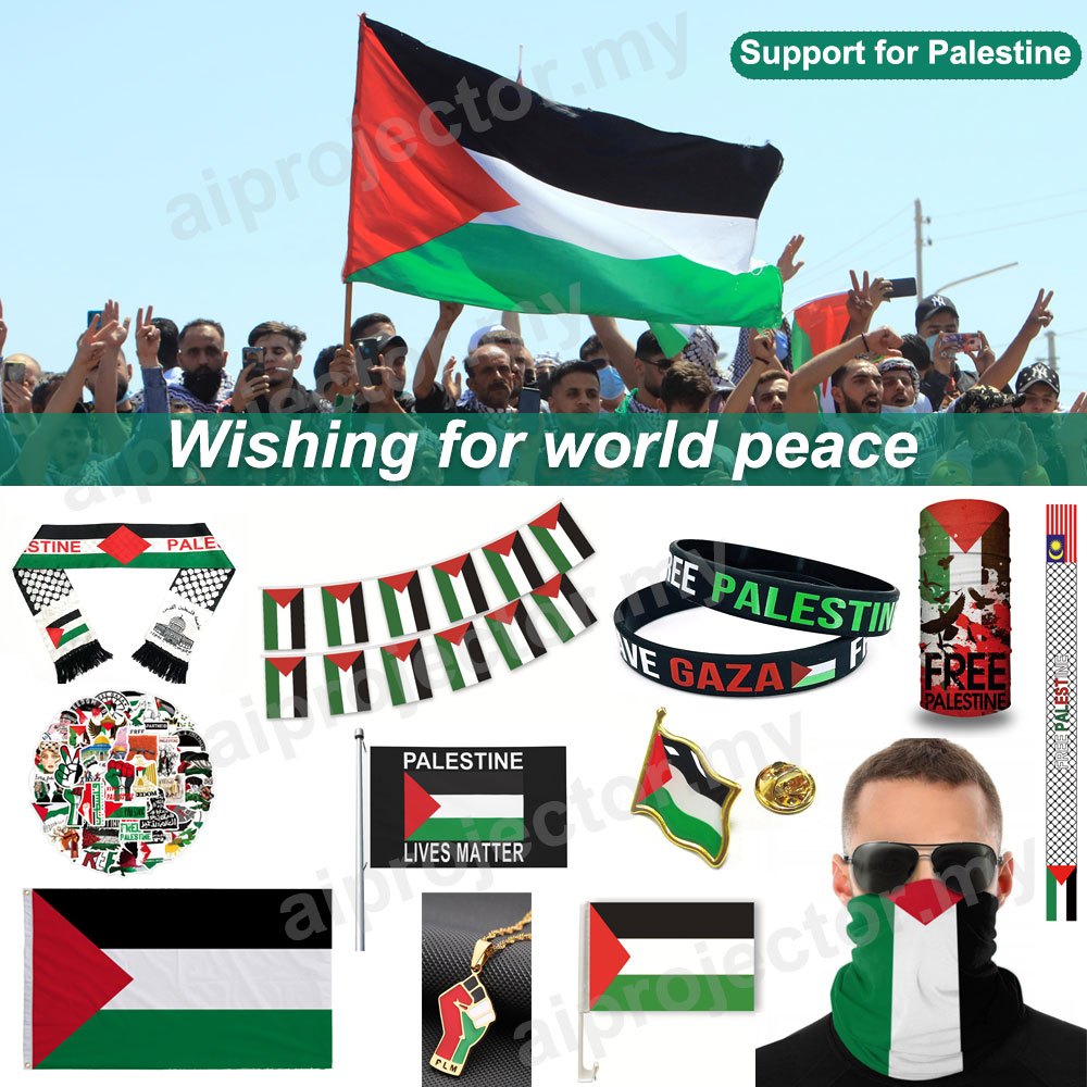Ready Stock! Palestine Flag Non Fading Vivid Color Bendera Palestin ...
