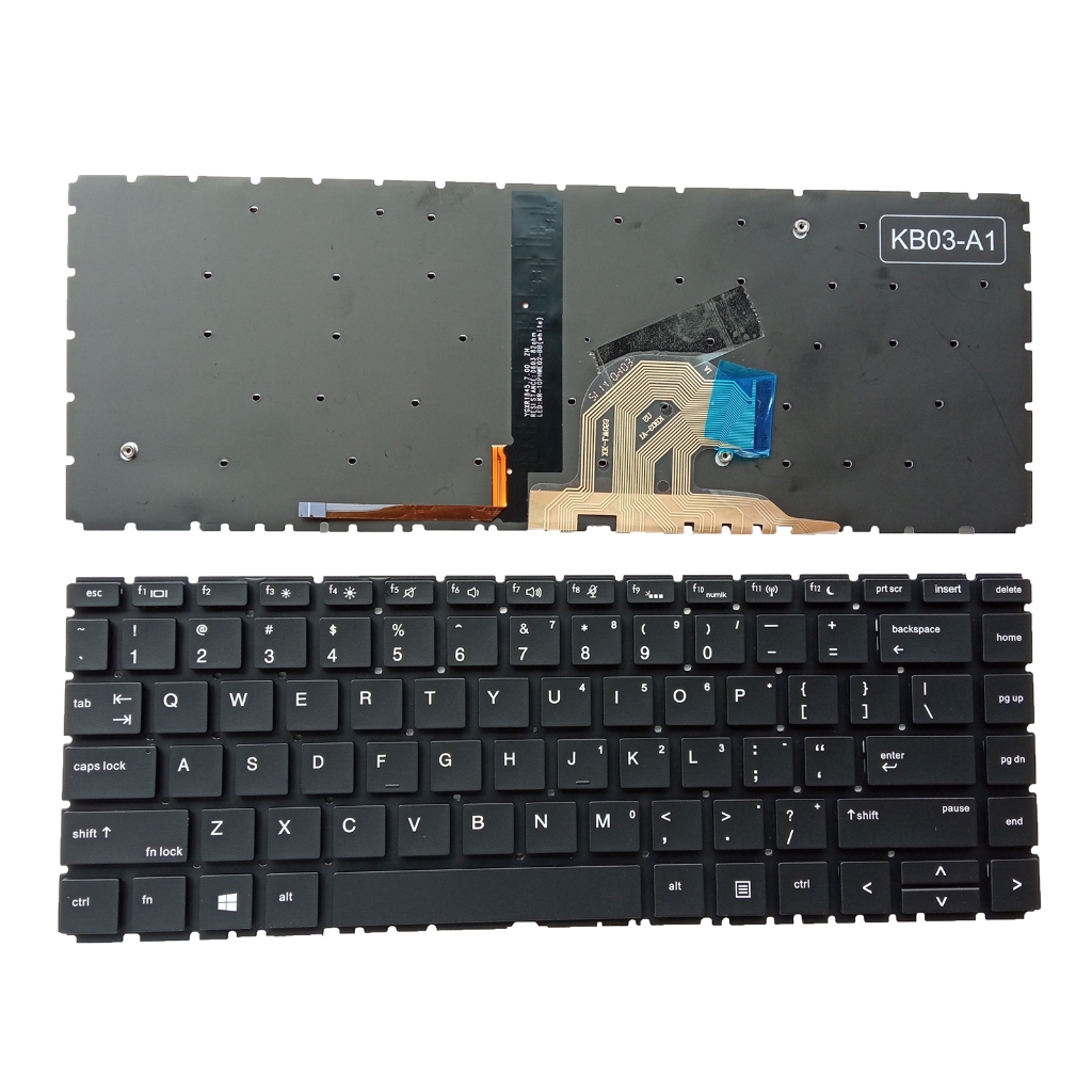 for HP 440 G6 440 G7 445 G6 445 G7 445R G6 445R G7 Keyboard US Backlit ...