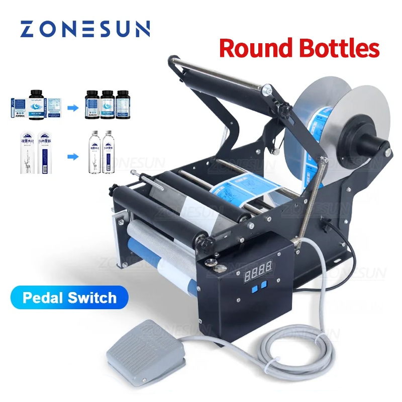 ZONESUN ZS-TB16P Label Applicator Labeling Machine Electric Foot Switch ...