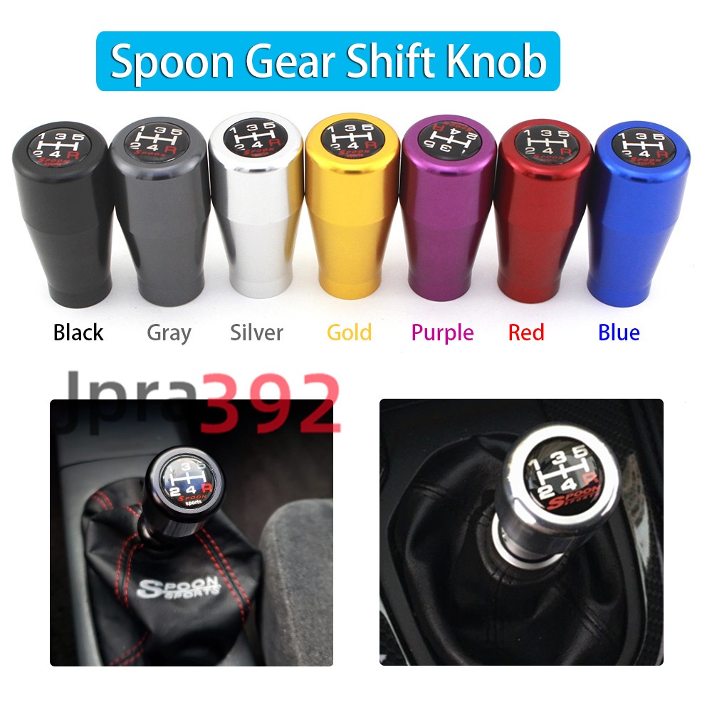 SPOON 5 Speed Carbon Fiber Style Gear Shift Knob Universal Shape Manual ...