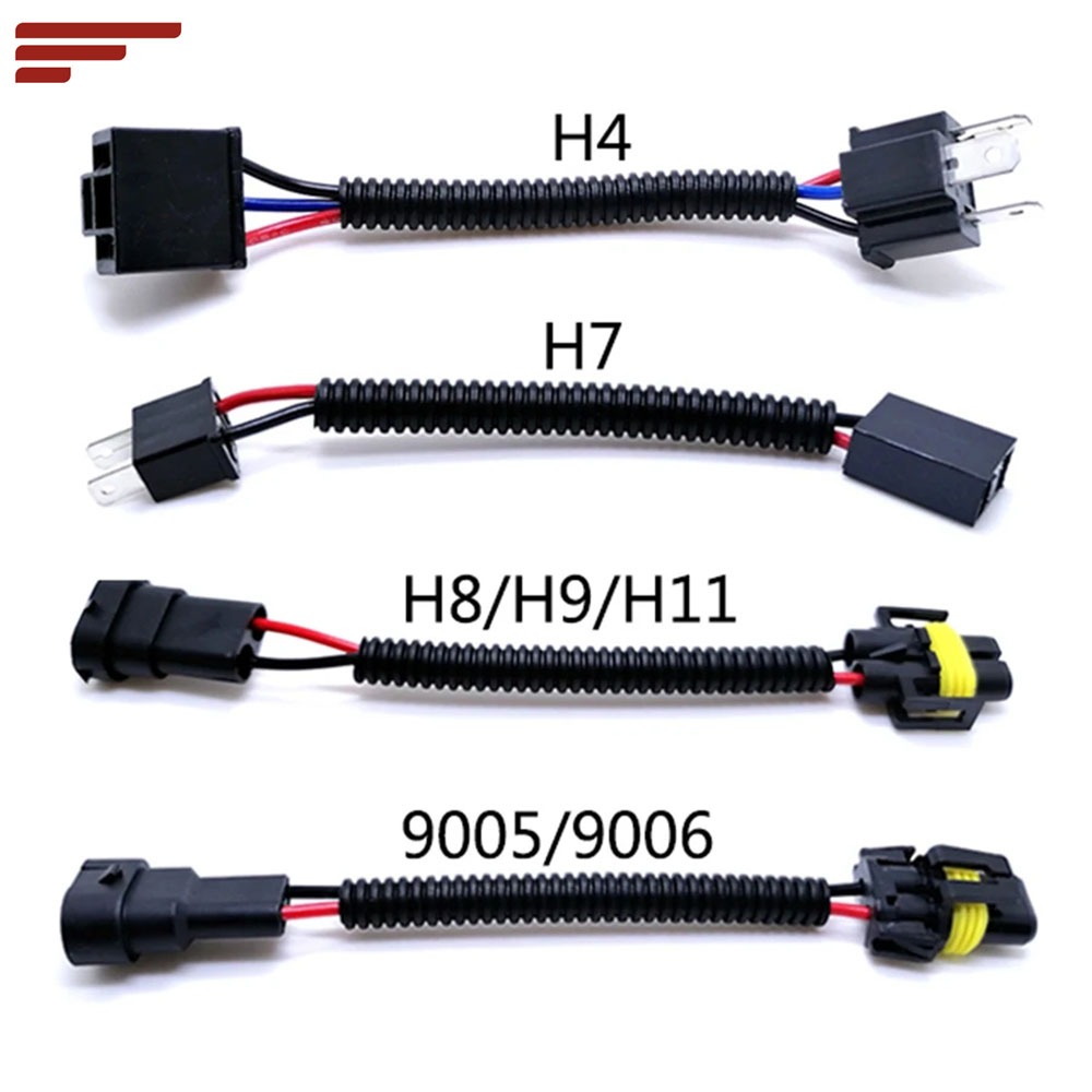 1pcs H7 H4 H11 H8 H9 9005 9006 car headlight Bulb Holder Extension Auto ...