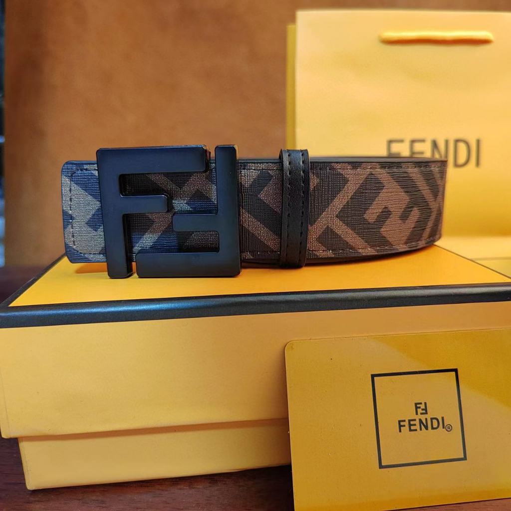 (With Box) High Quality Fashion Genuine Leather Belt F Buckle Men s ...