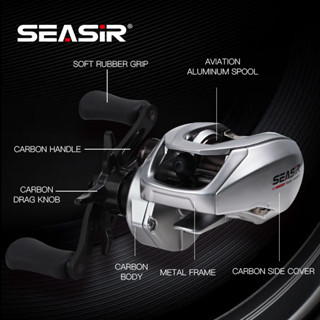SEASIR M1 135G Metal Frame Baitcasting Fishing Reel Ultralight 10+1 BB ...