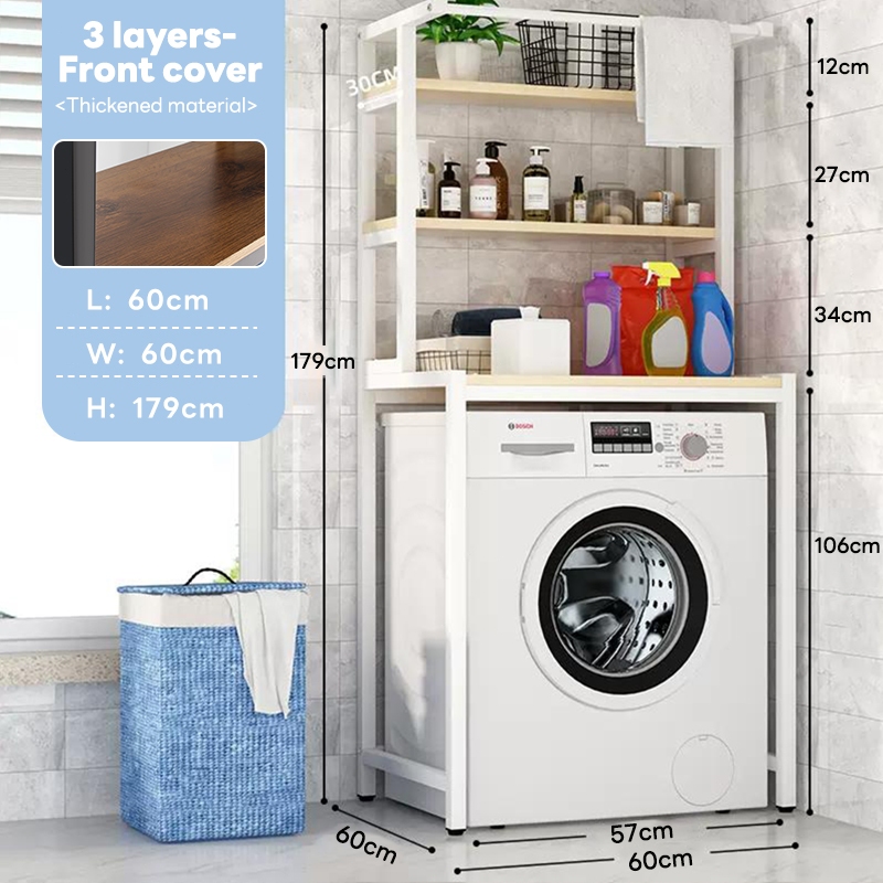 MOK Washing Machine Rack Bathroom Rack 69*30*184CM High-Quality Steel ...