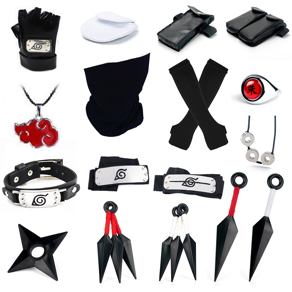 Anime Naruto Necklace Akatsuki Shuriken Uchiha Itachi Kakashi Mask ...