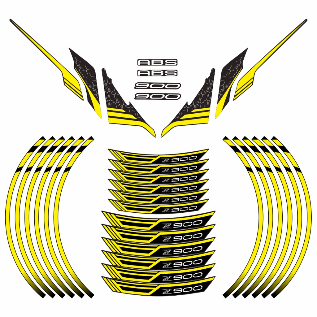 kawasaki z900 sticker for motorcycle body & wheel rim decals decorate ...