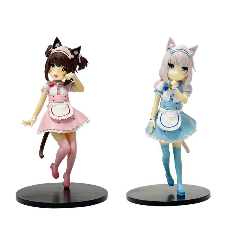 18cm Nekopara Anime Figure Kawaii Cat Girl Chocola Action Figure Cute ...