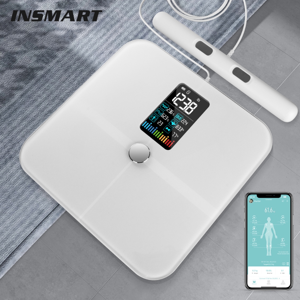 INSMART ITO Eight Electrode Plate Bluetooth BMI Weight Scale Body Fat ...