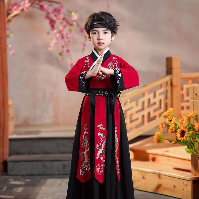 Kids Hanfu boy Costume Tang Costume Ancient Costume Children's Costume ...