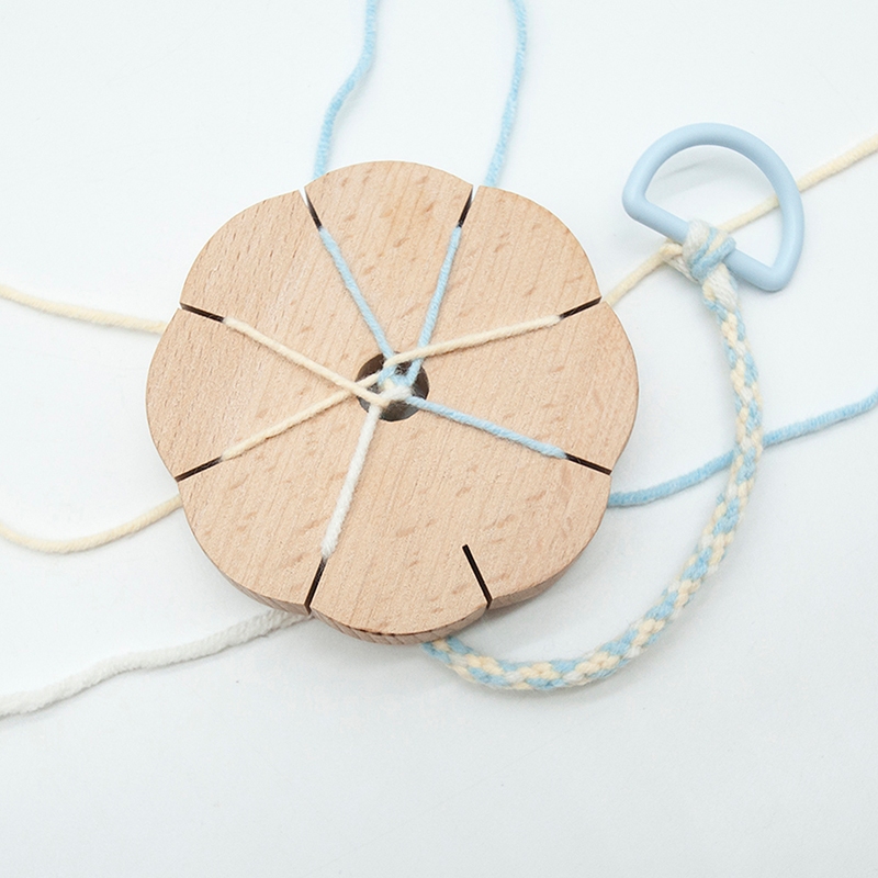 DIY Braided Tool Wooden Round Beading Cord Disc Disk Braiding Plate ...