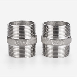 2PCS/LOT DN6 to DN50 304 Stainless Steel Male Hexagon Nipple Union Pipe ...