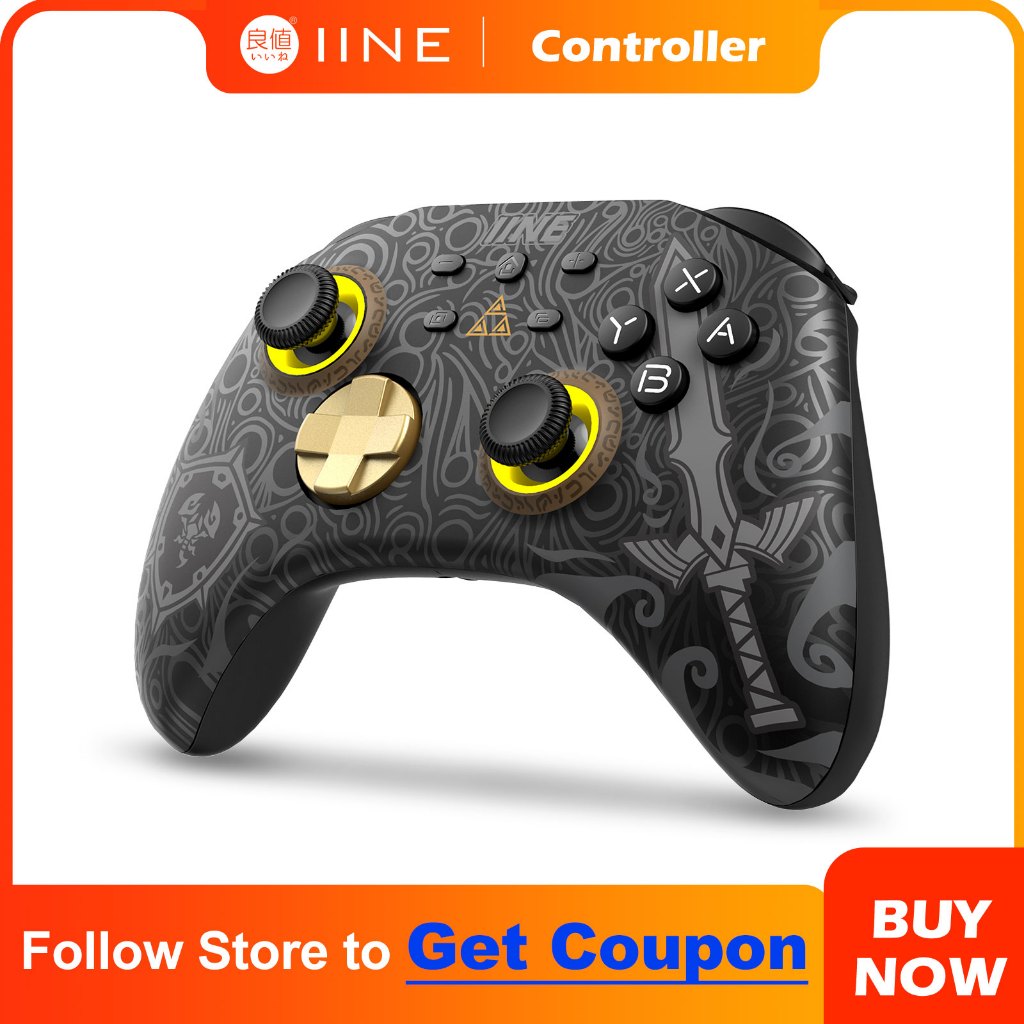 IINE Ares Zelda Wireless Pro Controller with Headset Jack RGB Light for ...