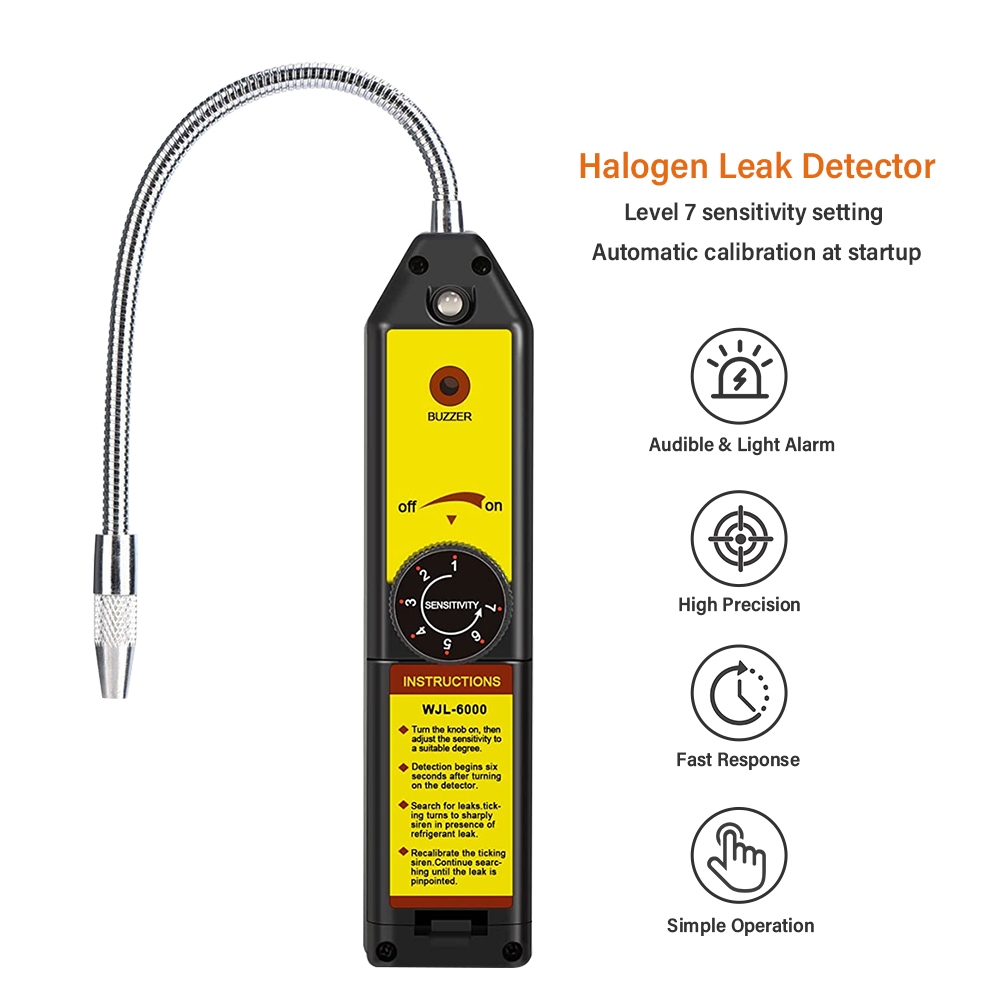 Gas detector gas leak detector Freon gas analyzer CFC HFC Halogen Gas ...