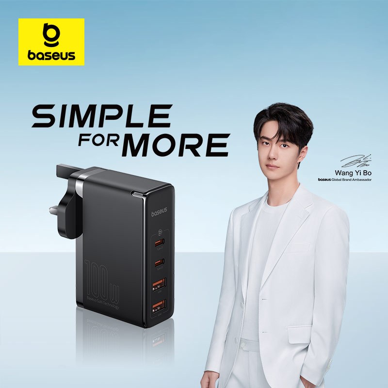 Baseus GaN5 Pro 100W Fast Charger 2C+2U For iPhone 15 Laptop Xiaomi ...